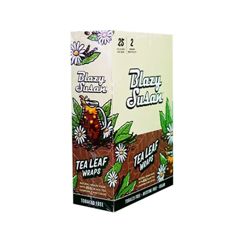 Blazy Susan Wraps Tea Leaf – 25 Pouches | NEPA Wholesale