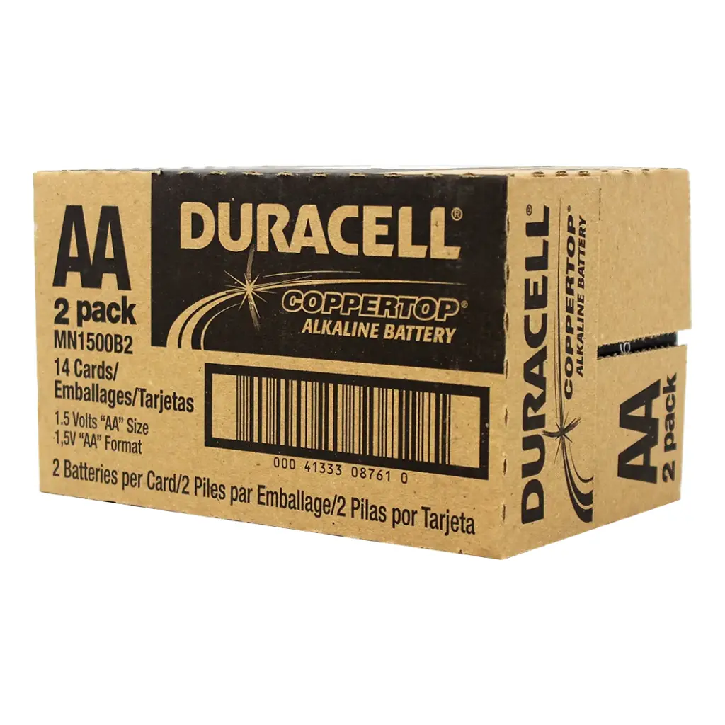 DURACELL AA 2PK 14 CT COPPER TOP | NEPA Wholesale