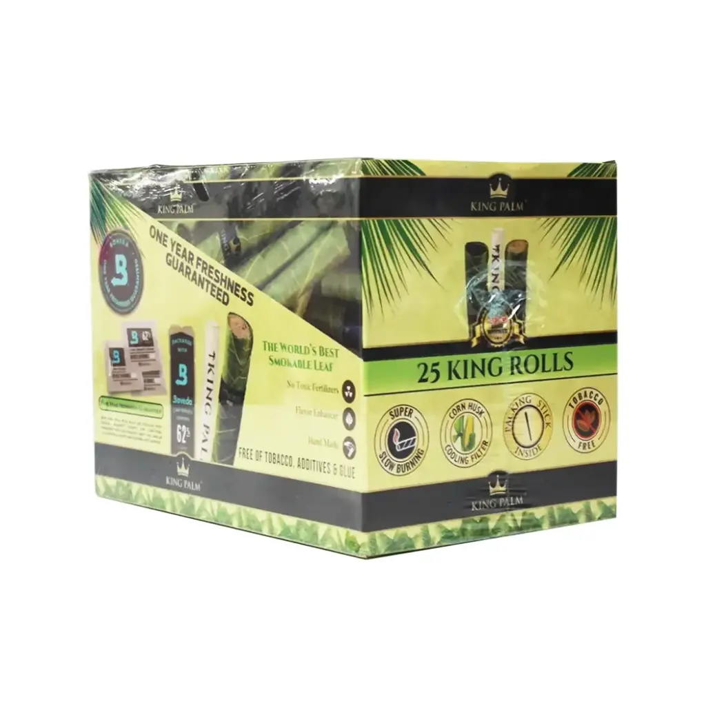 King Palm 25 King Rolling Papers 8 Packs | NEPA Wholesale