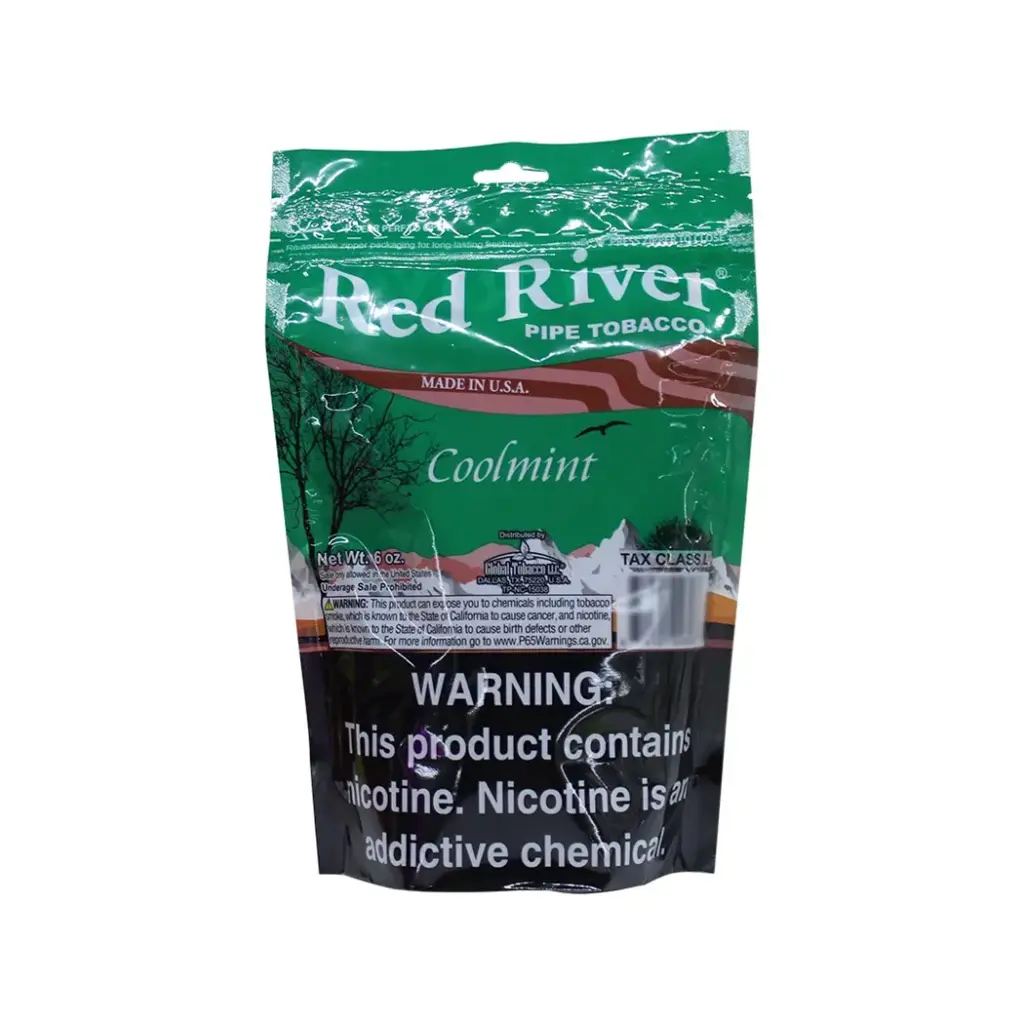 RED RIVER | 6oz Pipe Tobacco | Cool Mint | NEPA Wholesale